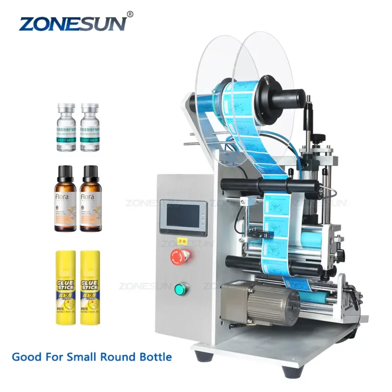Semi-Automatic Small Round Bottle Vial Labeling Machine