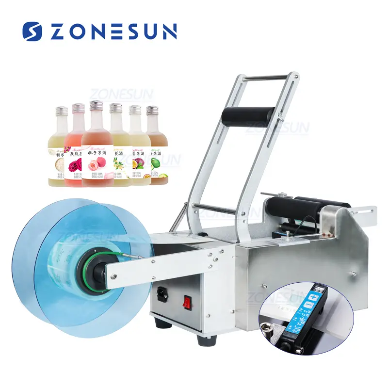 Semi-Automatic Round Bottle Labeling Machine Semi-Automatic Round Bottle Labeling Machine