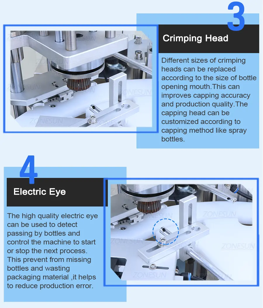 Automatic Perfume Bottle Crimping Capping Machine
