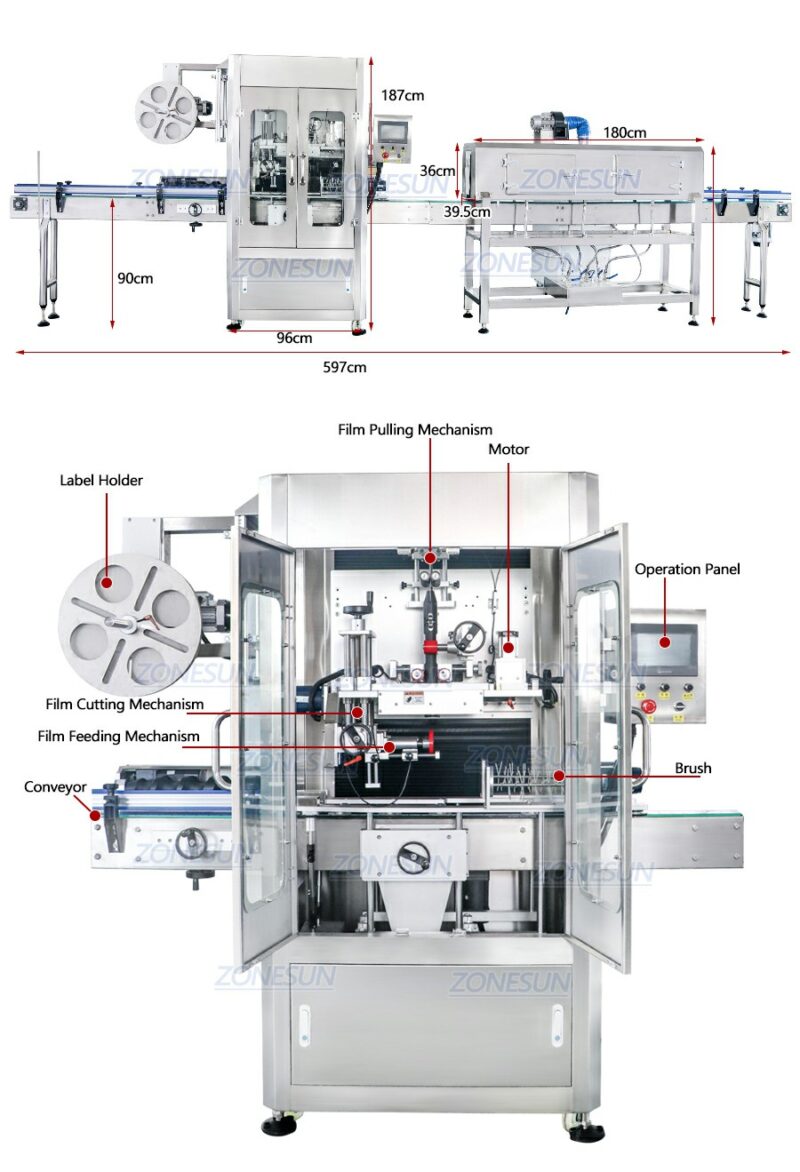 Automatic Shrink Sleeve Applicator Machine