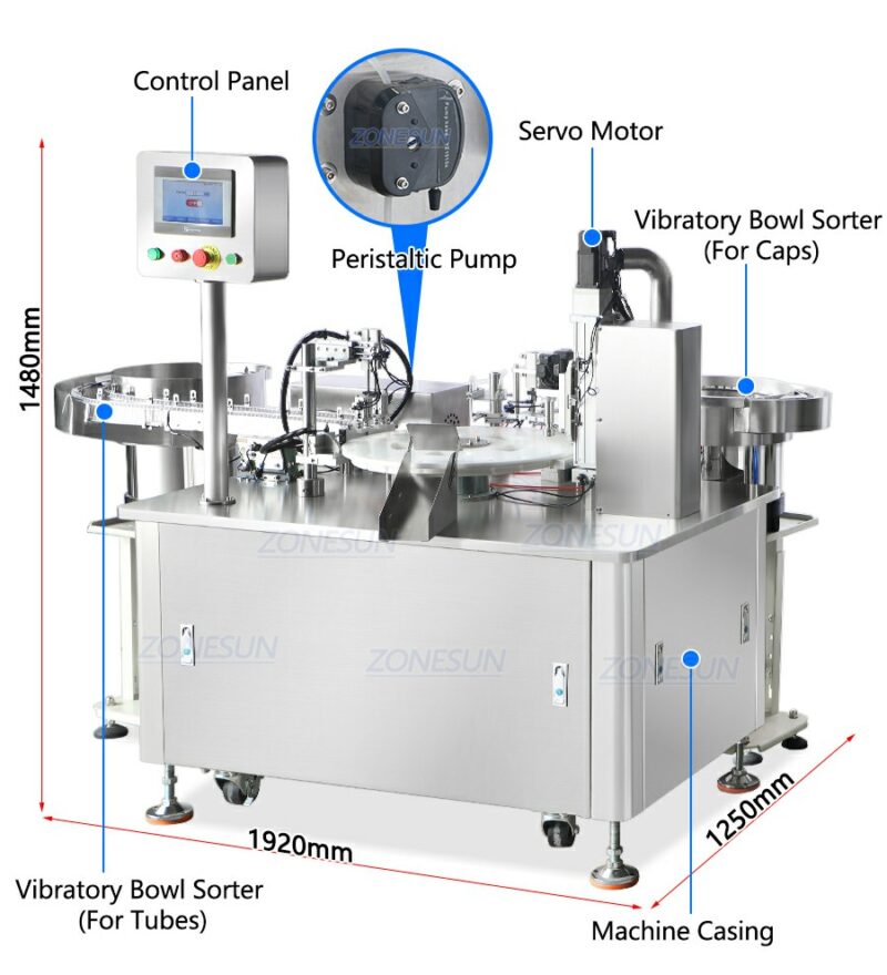 Screw Cap Microcentrifuge Tube Filling Capping Machine