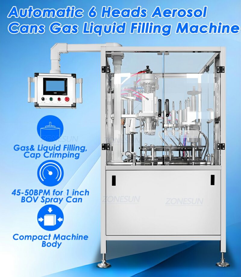Bag On Valve Aerosol Filling And Capping Machine