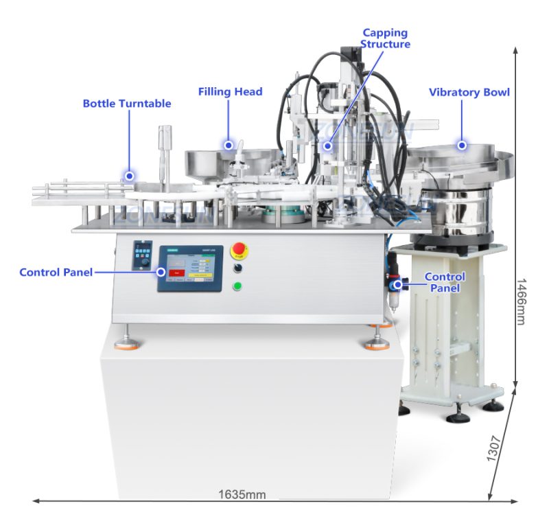 Artificial Tears Bottle Filling Capping Machine