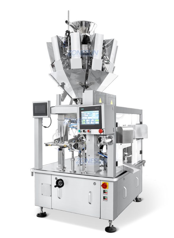 Rotary Premade Pouch Packing Machine For Snacks