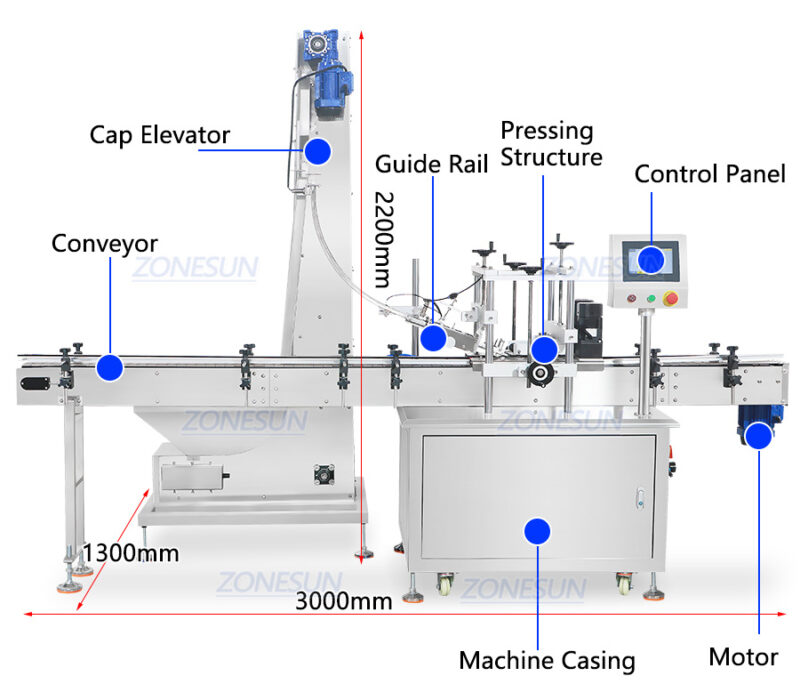Pail Bucket Lid Pressing Machine With Lid Feeder